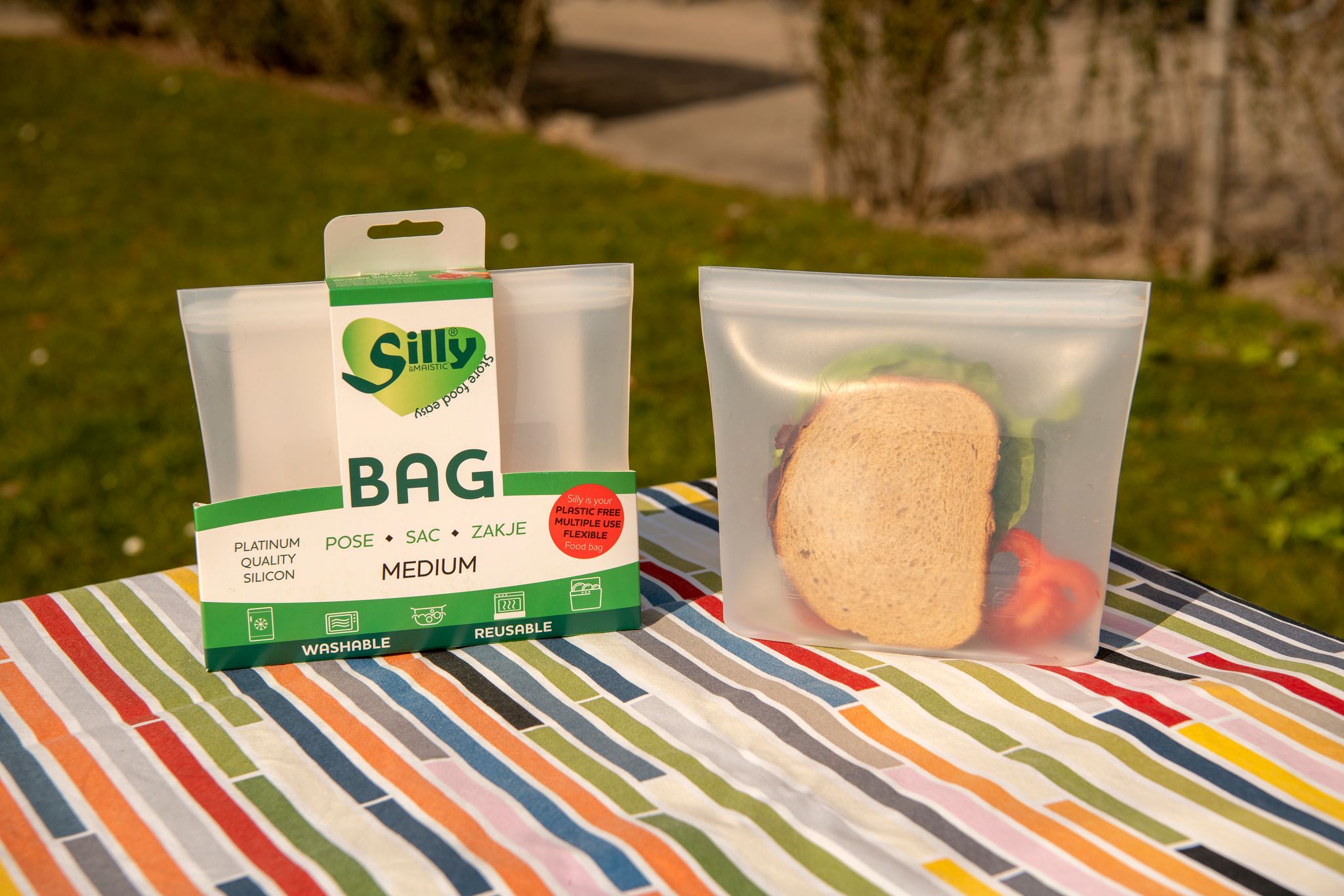 Maistic Silly Silicone StandUp Bag - Medium, Madopbevaring, Silly bag ...