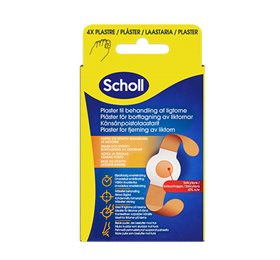 Scholl, Ligtorn, Plaster, tilbud, behandling, salicylsyre