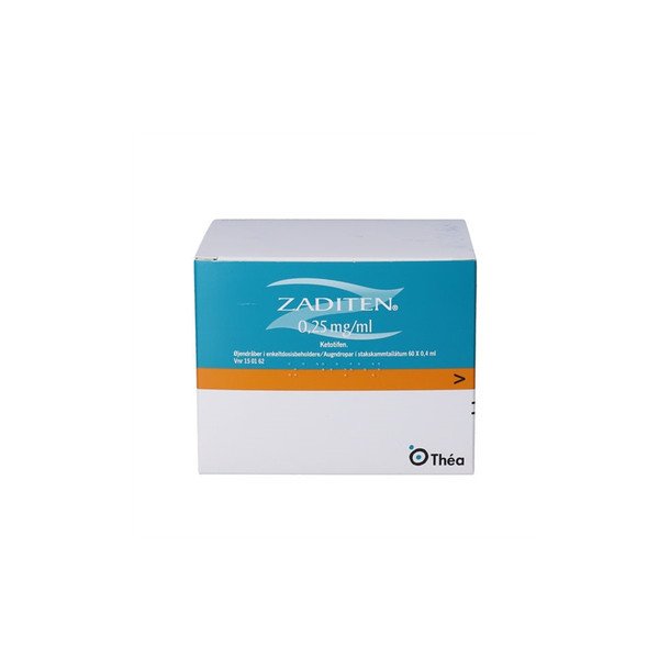 Zaditen Thea øjendråber 0,25 mg/ml - 60 x 0,4 ml