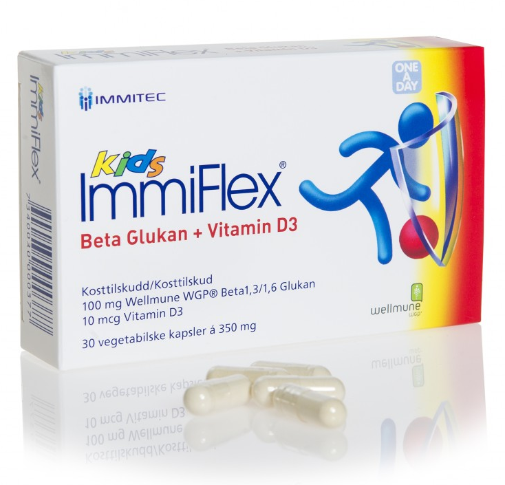 Immiflex Kids -vitamin D3 -normal funktion af immunforsvaret