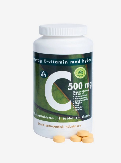 C | Vitamin | 500mg | 240 | tabletter | ascorbin | hyben
