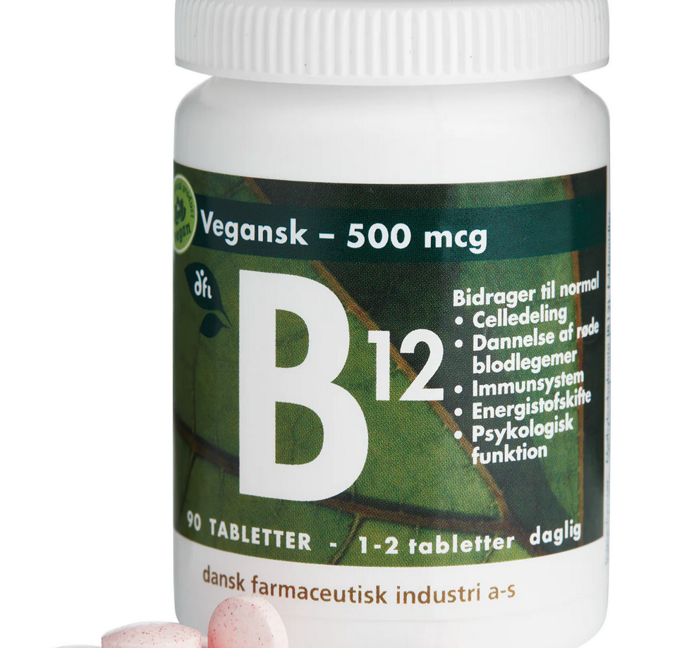 dfi B12-vitamin 500 ug. - 90 tabletter - kosttilskud vitaminer