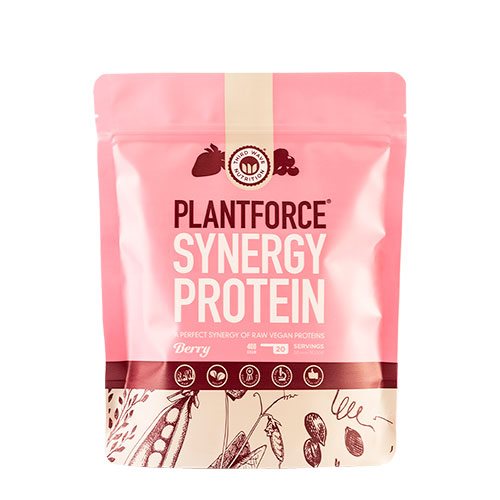 Plantforce Synergy berry Plantforce, proteinpulver fri fragt over 600 kr.