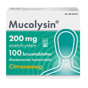 Køb Mucolysin Citron, et slimløsende hostemiddel